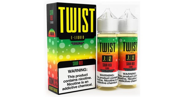 Twist E-liquids - Sour Red 2x60mL (Previously Sweet & Sour) Lemon Twist